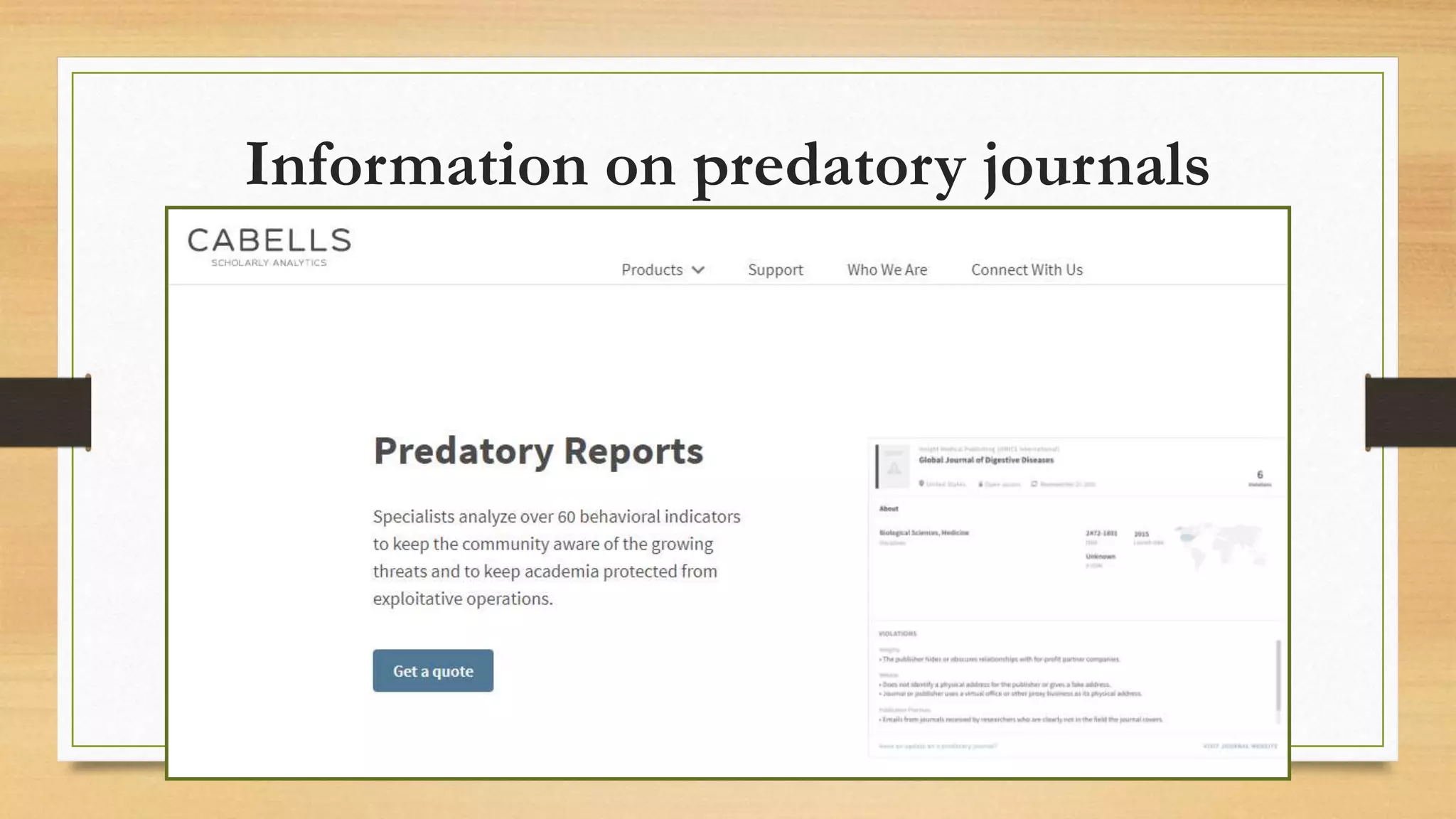 How to avoid predatory journals | PPT