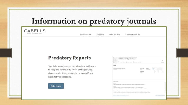 How to avoid predatory journals | PPT