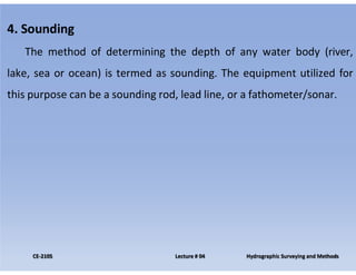 4- Hydrographic Surveying.pdf | Geology | Science