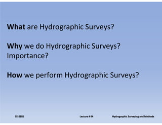 4- Hydrographic Surveying.pdf | Geology | Science