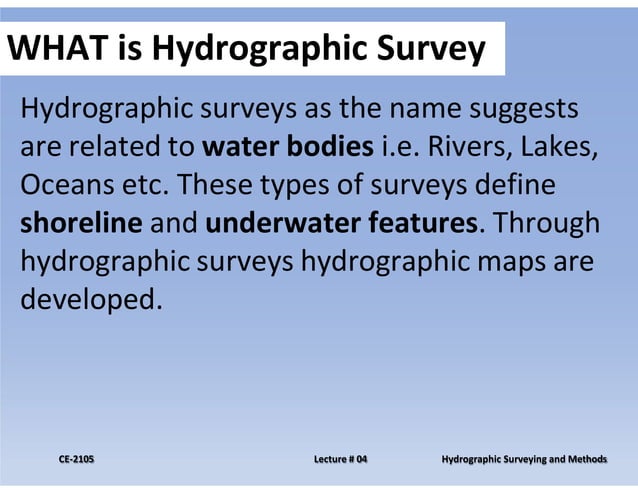 4- Hydrographic Surveying.pdf | Geology | Science