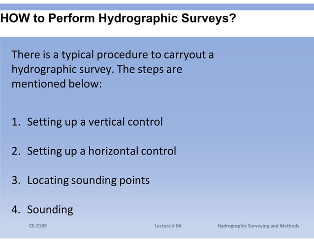 4- Hydrographic Surveying.pdf | Geology | Science
