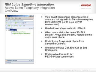 Sametime e Avaya | PPT