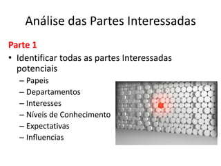 Identificar as Partes Interessadas | PPTX