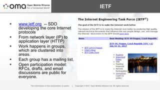 IETF building block in the LwM2M Ecosystem (IoT World 2017 Workshop) | PPT