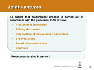 IFAD's Procurement Guidelines | PPT