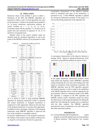 Optimum designing of a transformer considering lay out constraints by penalty based method using ...