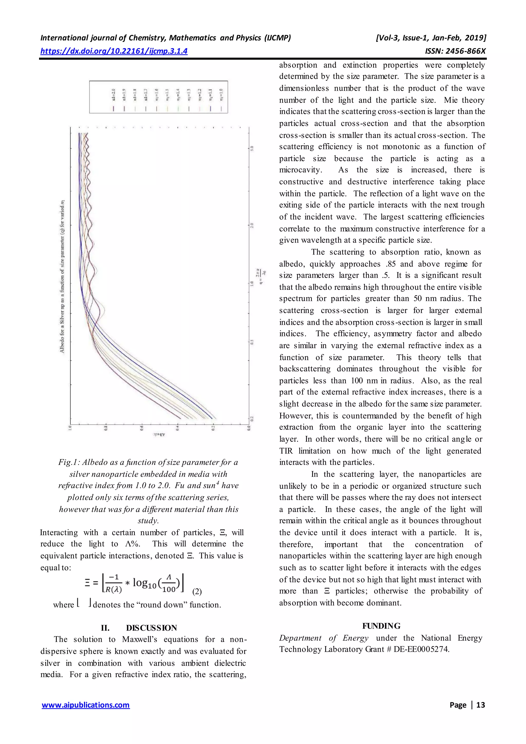 An exact solution to Maxwell’s equation for a Sphere applied to Silver Nanoparticles | PDF