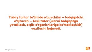 4-мавзу Ilmiy jarayon ko'nikmalari taqdimot.pdf