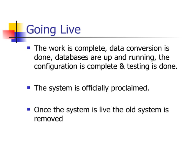Implementation life cycle | PPT