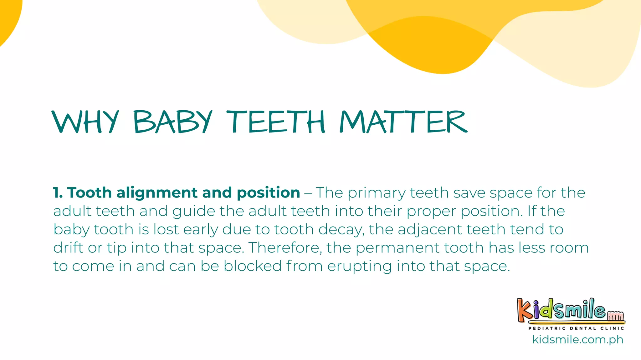 Importance of Baby Teeth | PDF