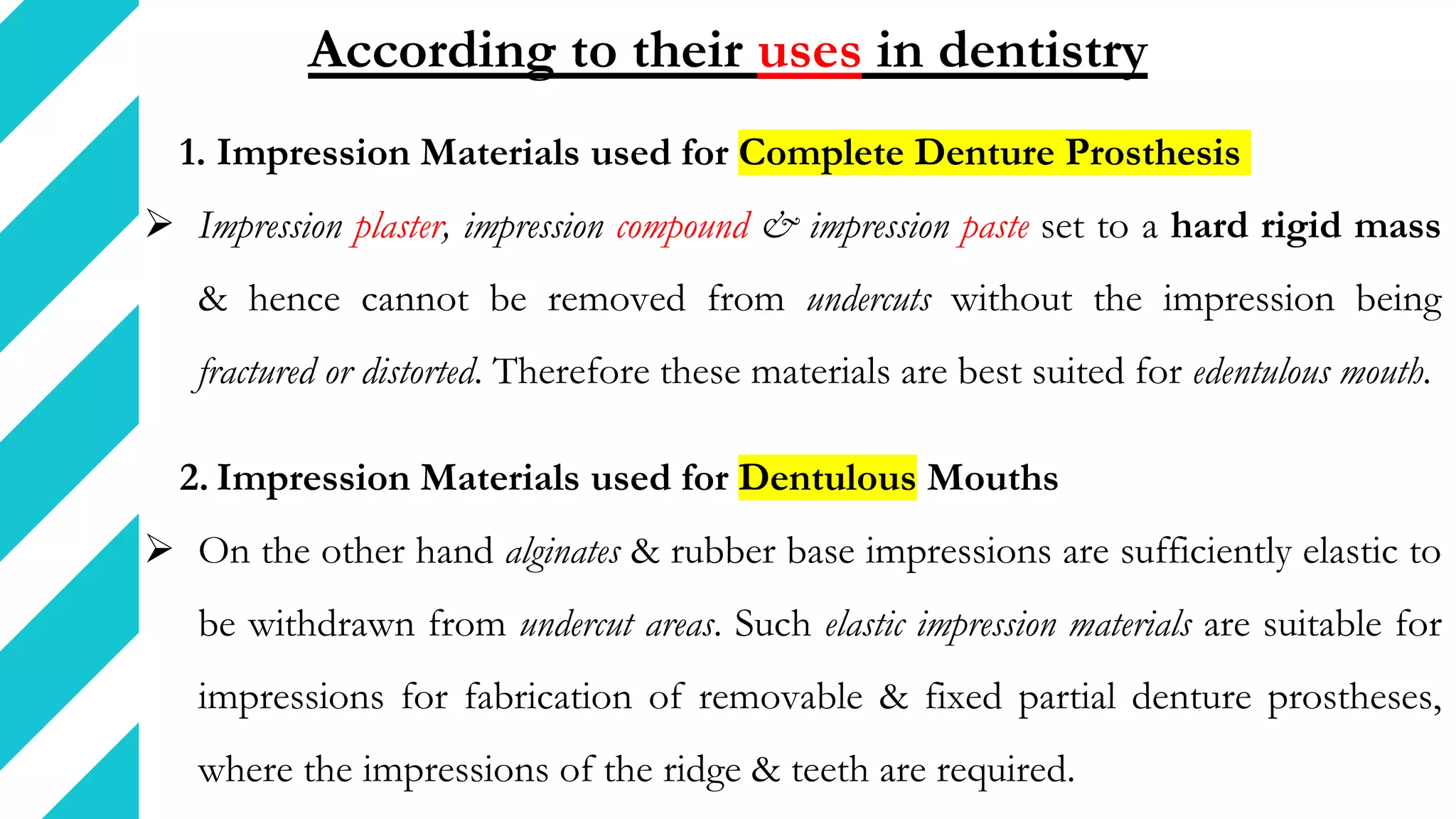 Impression materials | PPTX