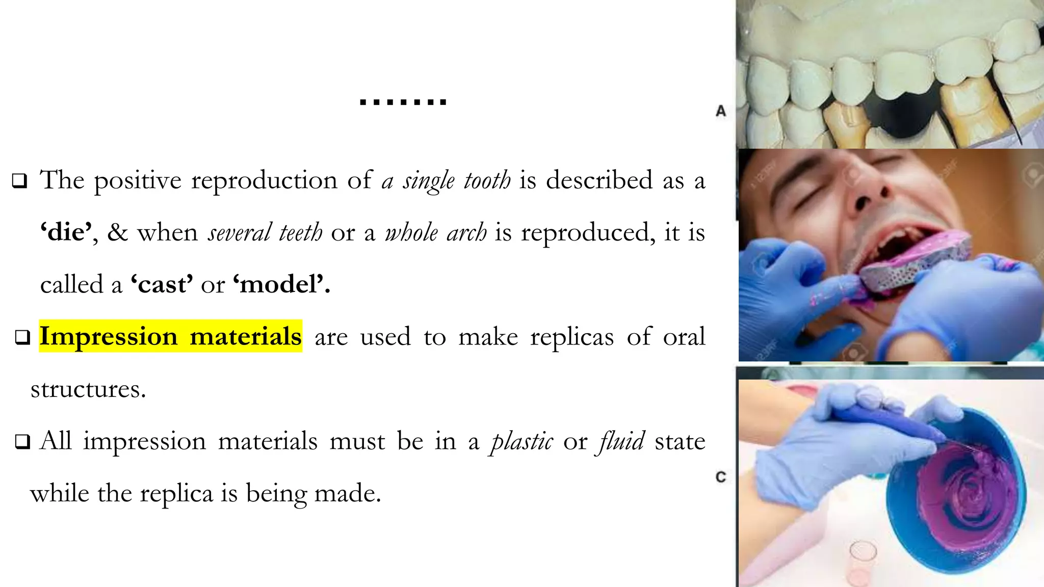 Impression materials | PPTX