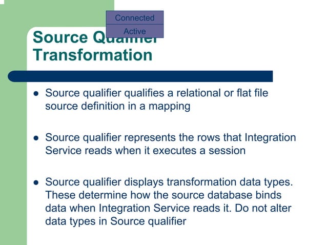 4 informatica transformation types sq and exp | PDF | Databases ...