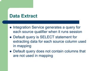 4 informatica transformation types sq and exp | PDF