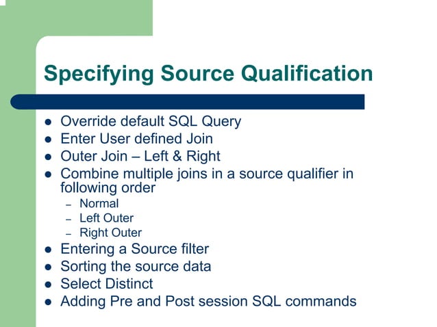 4 informatica transformation types sq and exp | PDF | Databases | Computer Software and Applications