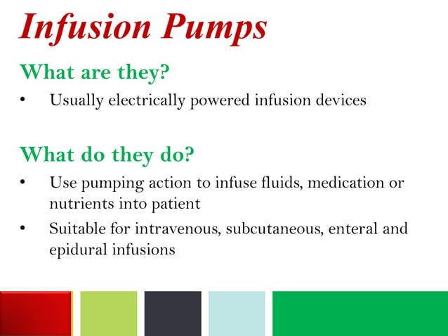 4 infusion pumps medical equipment | PPT