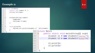 4- Inheritance, Aggregation, Encapsulation and Overloading | PPTX