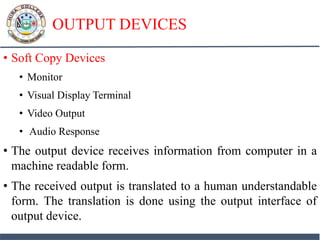 4 input and output devices | PDF