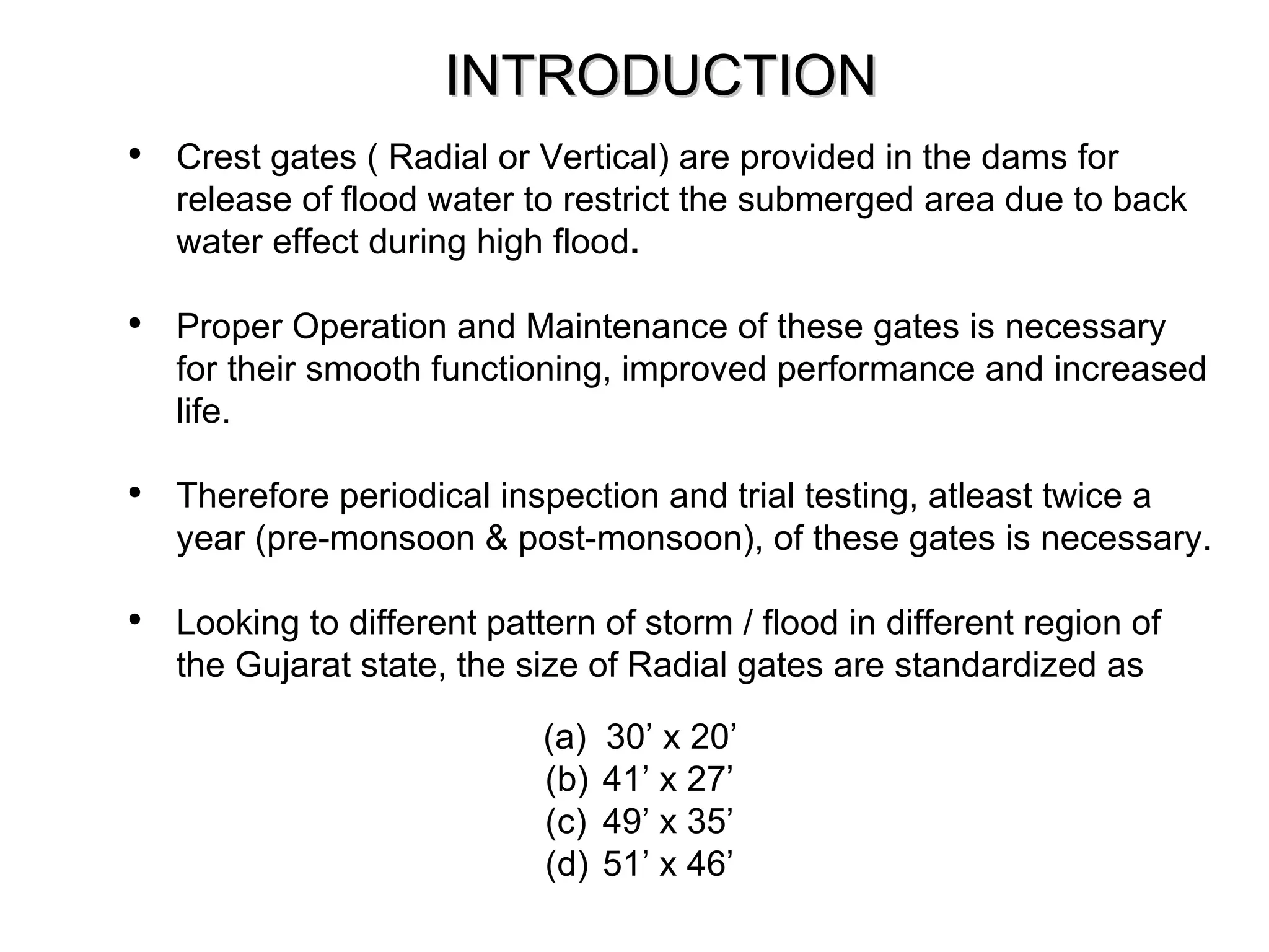 inspection of mechanical gates | PPT