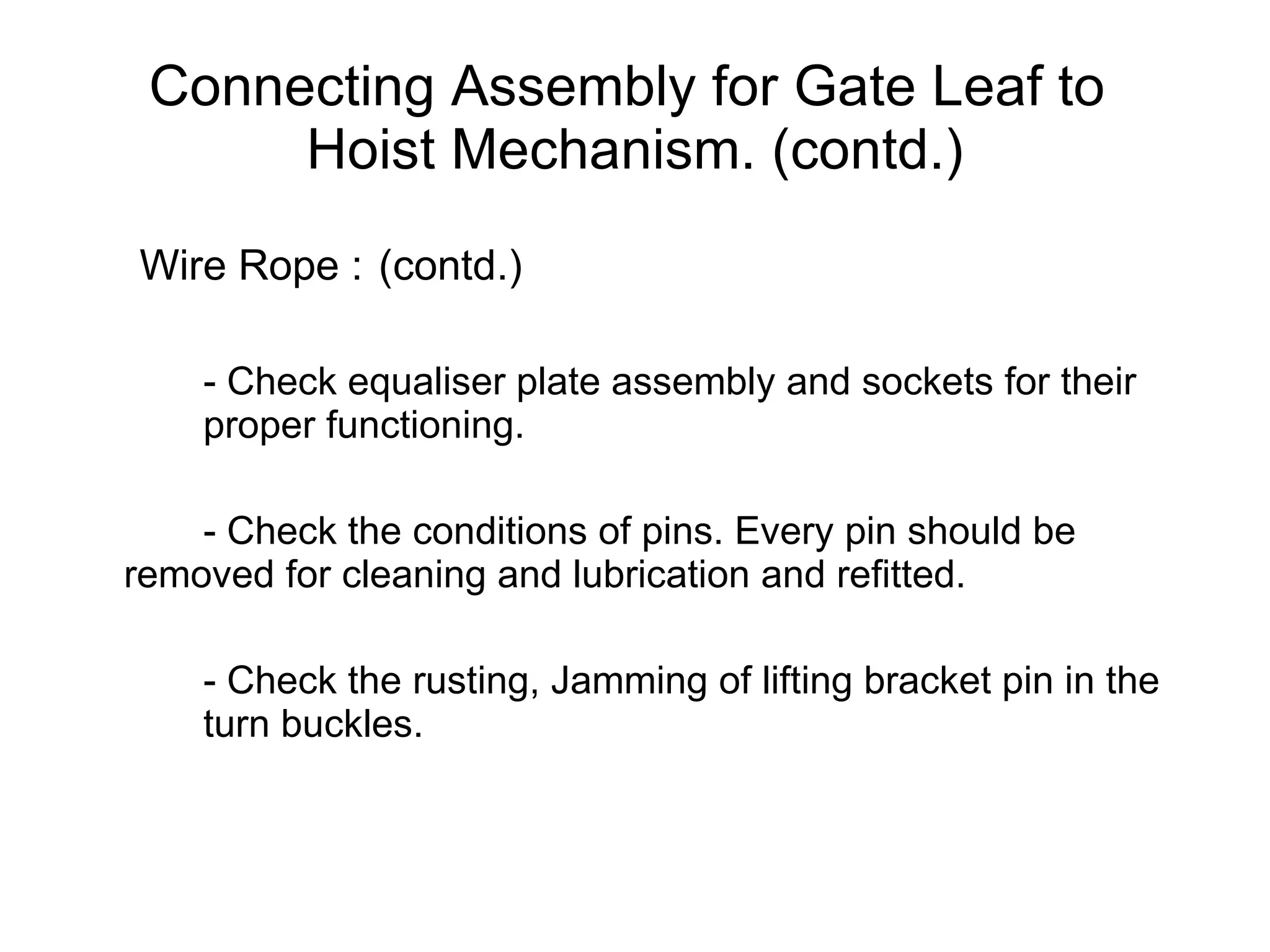 inspection of mechanical gates | PPT