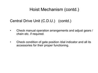 inspection of mechanical gates | PPT
