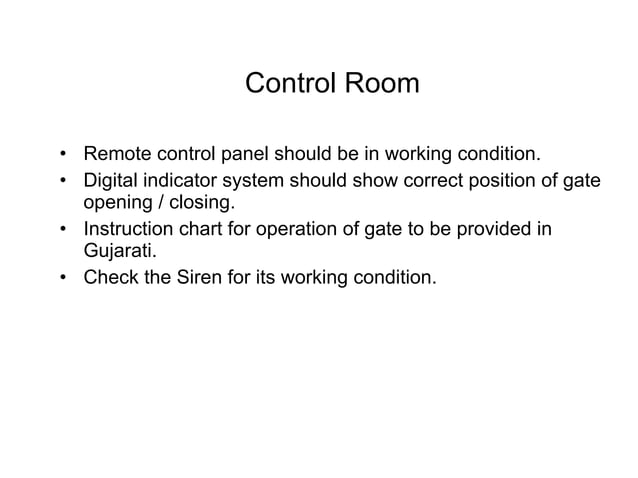 inspection of mechanical gates | PPT