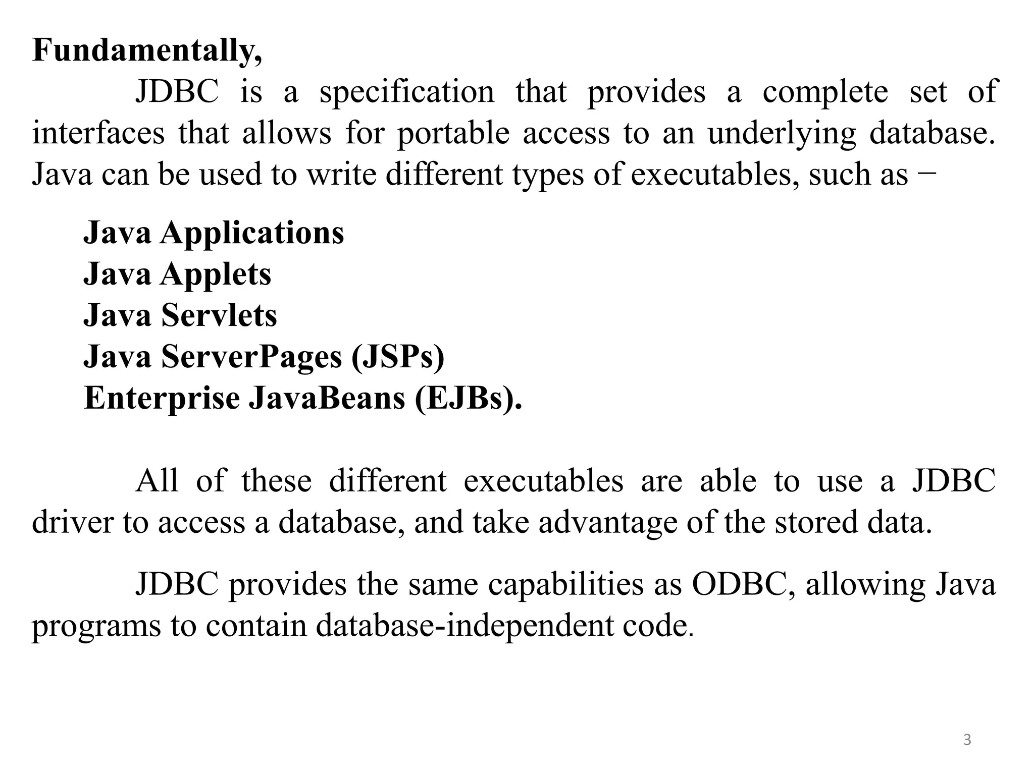 4-INTERDUCATION TO JDBC-2019.ppt