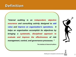 Internal audit | PPT