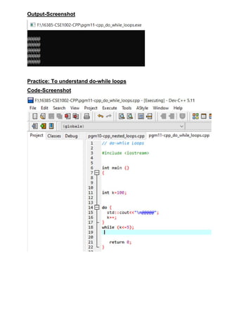 4 intro-cpp-do-while-loop | PDF | Web Development | Internet