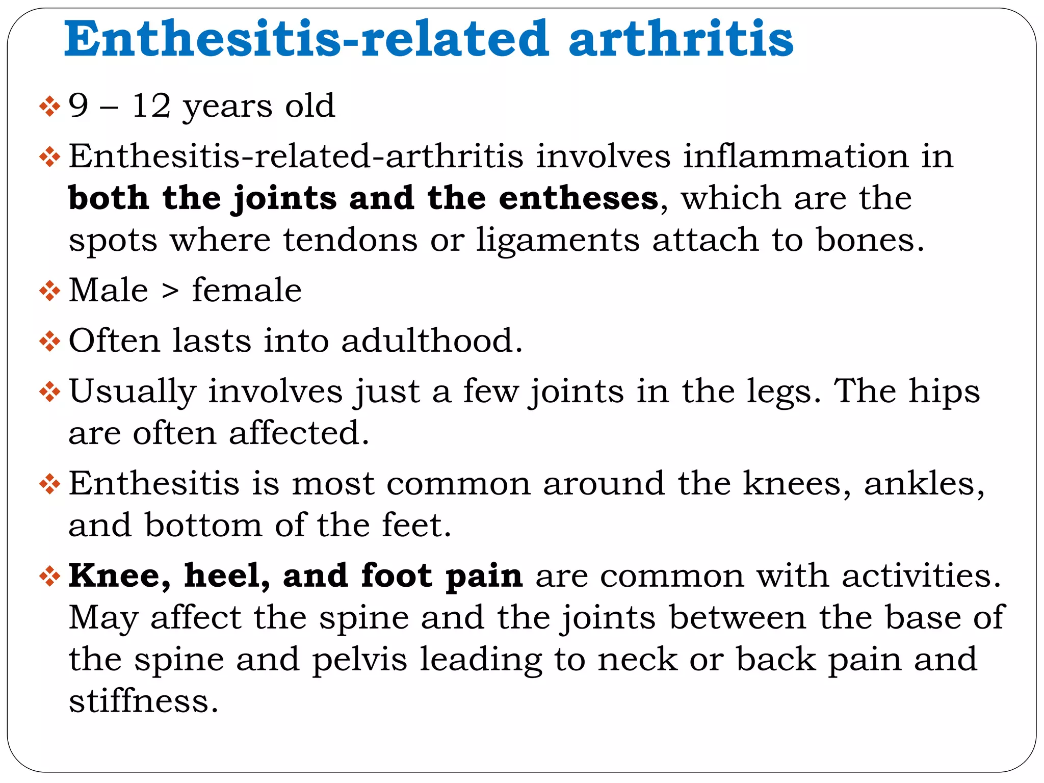 Juvenile idiopathic arthritis (JIA) | PPTX