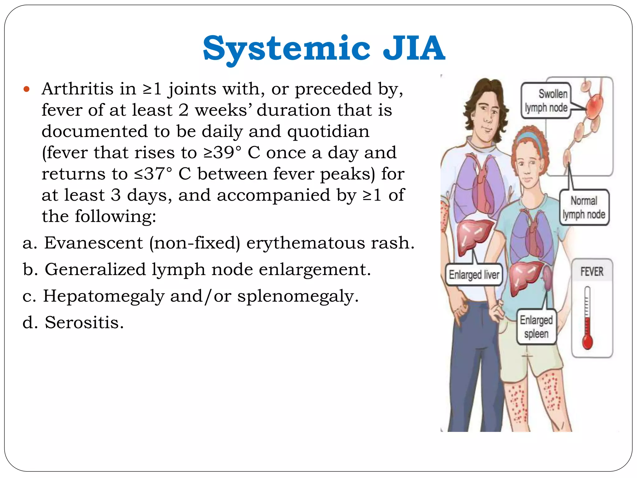 Juvenile idiopathic arthritis (JIA) | PPTX