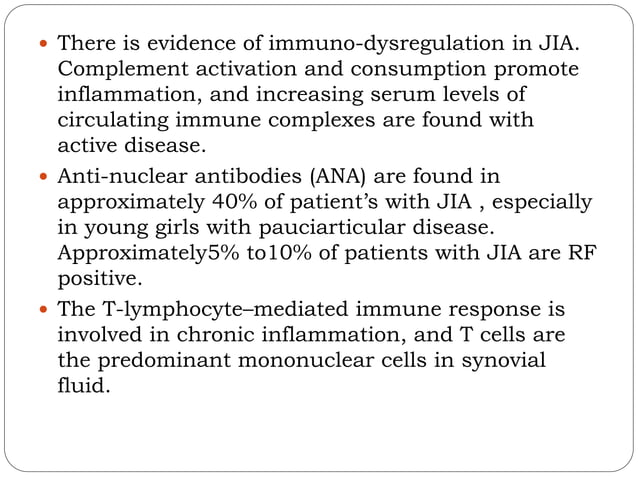 Juvenile idiopathic arthritis (JIA) | PPTX