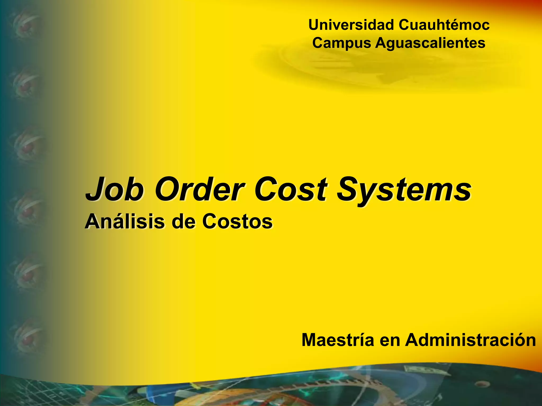 4. job order cost systems | PPT