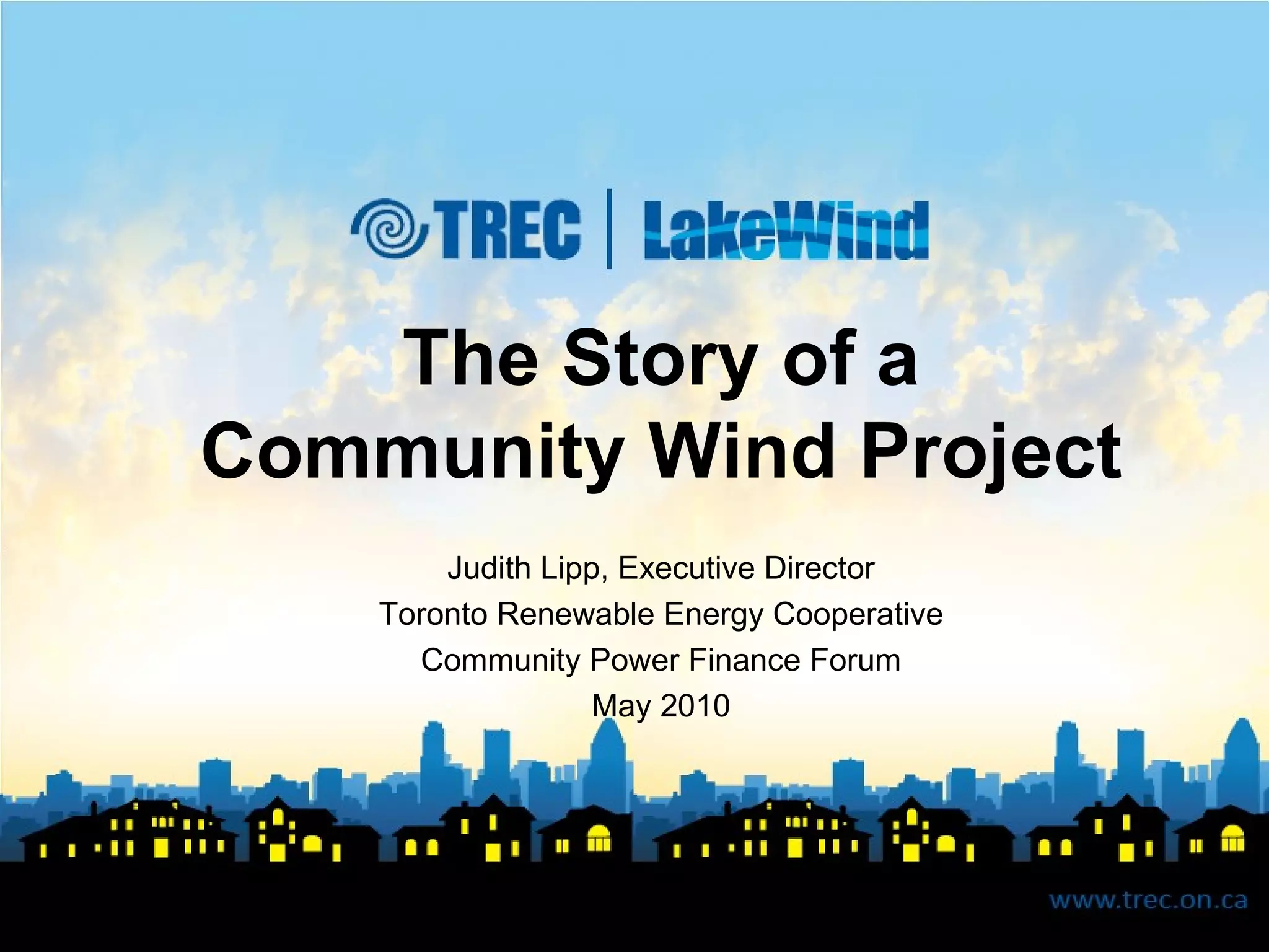 The Story of a Community Wind Project | PPT