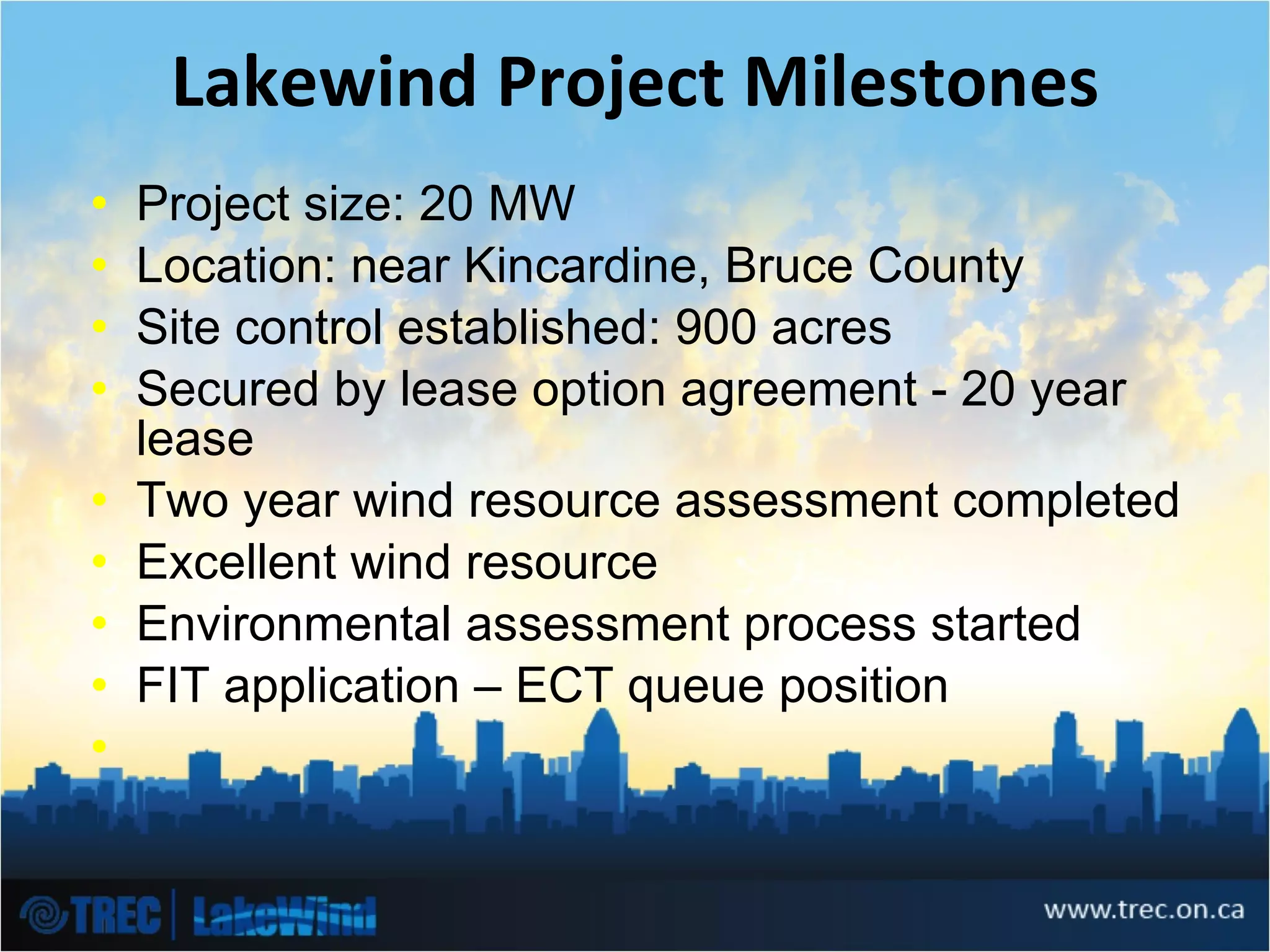 The Story of a Community Wind Project | PPT