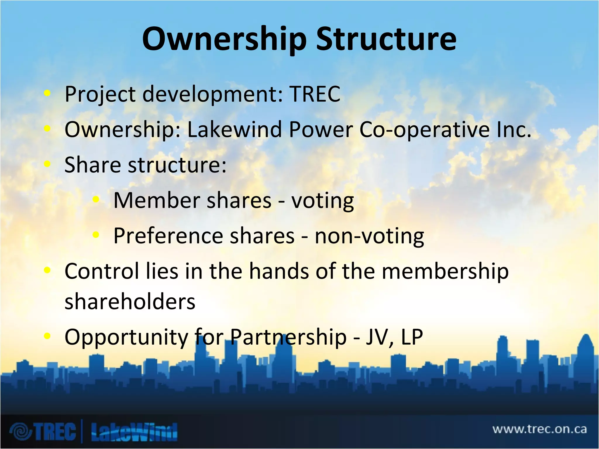 The Story of a Community Wind Project | PPT