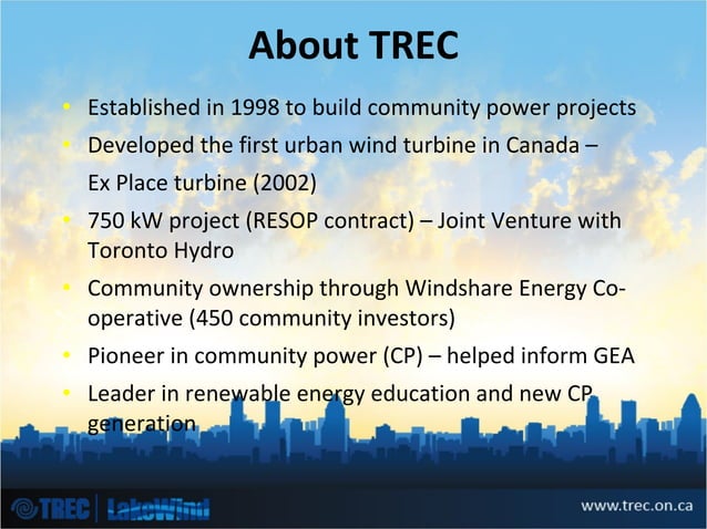 The Story of a Community Wind Project | PPT