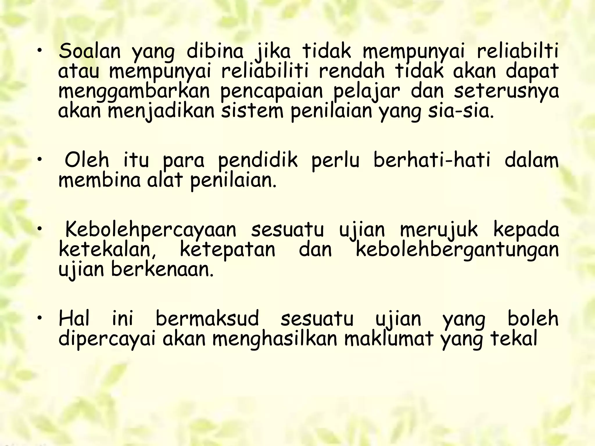 KEBOLEHPERCAYAAN ALAT UKURAN | PPTX