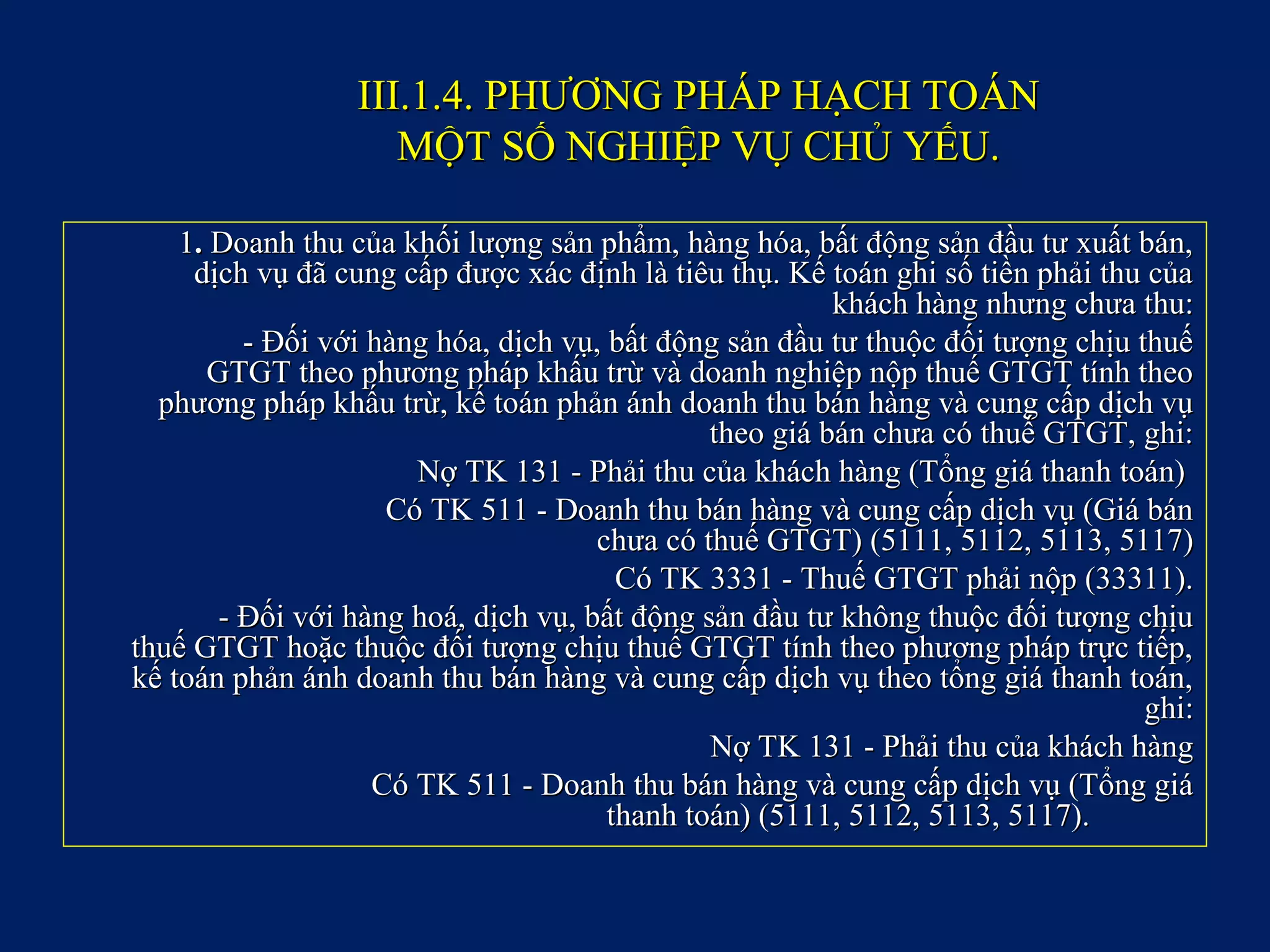 4. ke toan cac khoan phai thu | PPT