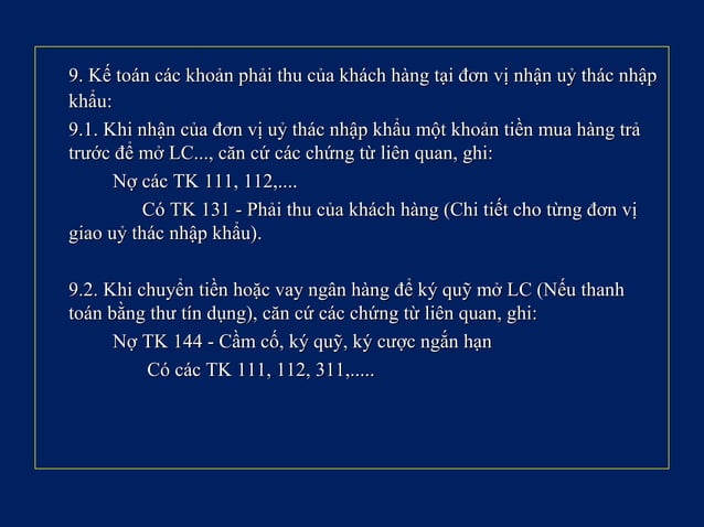 4. ke toan cac khoan phai thu | PPT