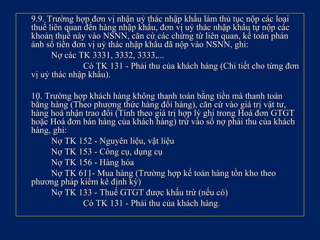4. ke toan cac khoan phai thu | PPT