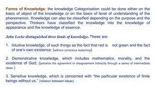 4 knowledge & Experience - forms of knowledge | PPT