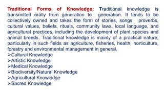 4 knowledge & Experience - forms of knowledge | PPT
