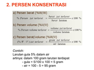 4.konsentrasi larutan | PDF