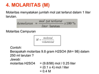 4.konsentrasi larutan | PDF