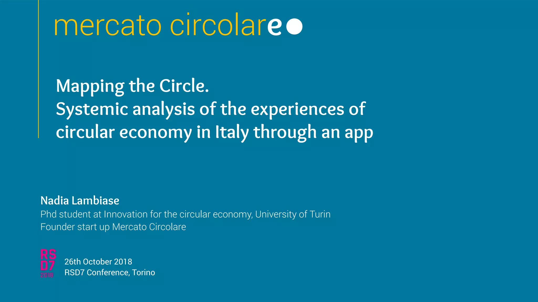 Mapping the Circle. Systemic analysis of the experiences of circular ...