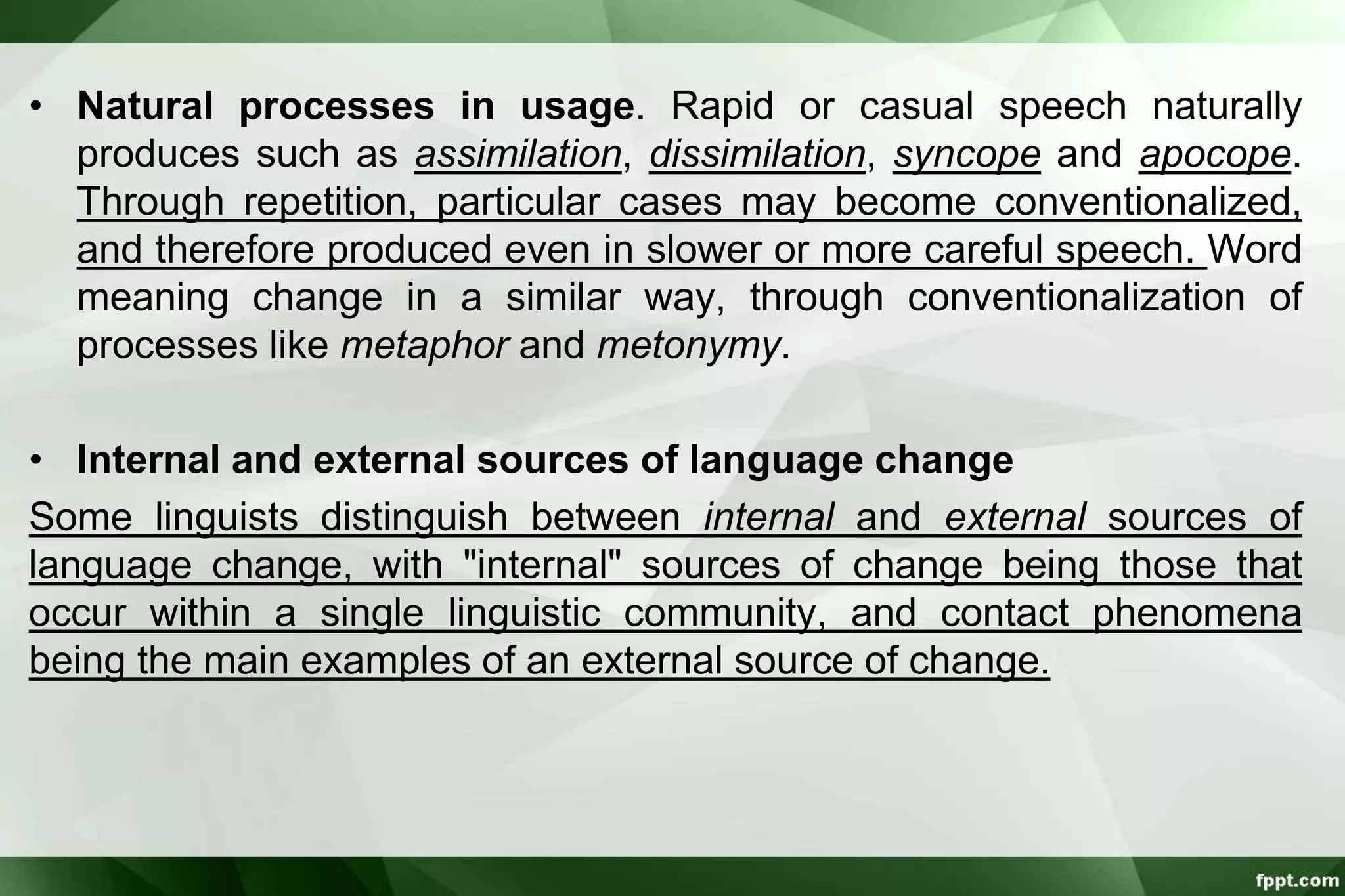 Language change | PPT