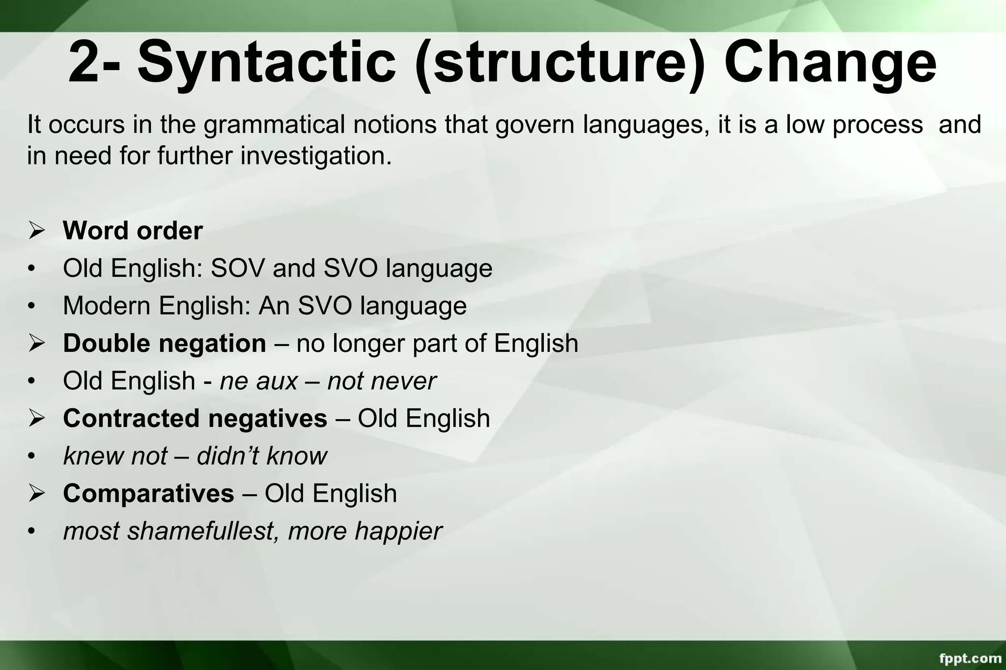 Language change | PPT