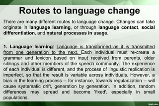 Language change | PPT